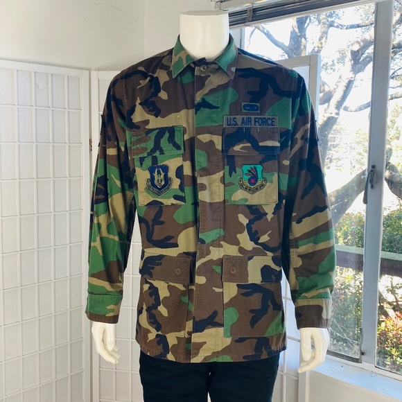 U.S. Air Force | Shirts | Vintage Air Force Green Camouflage Enlisted ...
